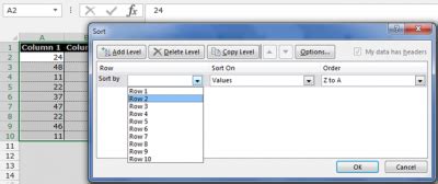 Sorting By Columns