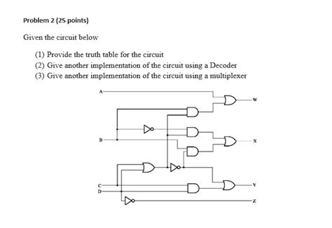 solved problem 2 25 points given the circuit below 1 provide the