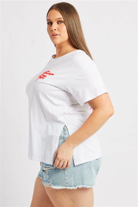 White Graphic T Shirt Short Sleeve Crew Neck You And All