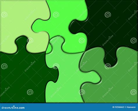 Green Puzzle Stock Illustration Illustration Of Link 9256662