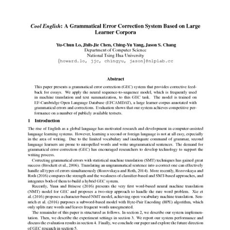 Cool English A Grammatical Error Correction System Based On Large