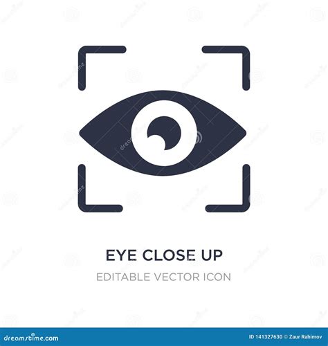 Eye Close Up Visibility Button Icon On White Background Simple Element