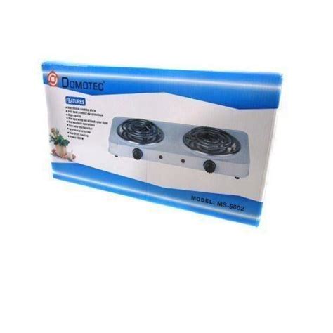 ᐉ Электроплита спиральная Domotec Ms 5802 двухконфорочная • Купить в Киеве Украине • Лучшая