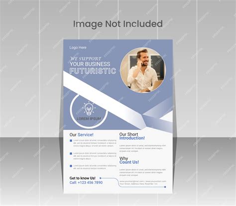 Premium Vector Information Flyer A4 Template