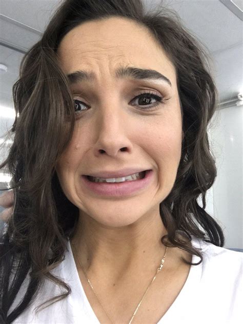 Gal Gadot Picking Up Her Husbands Facetime While Trying To Stay Still