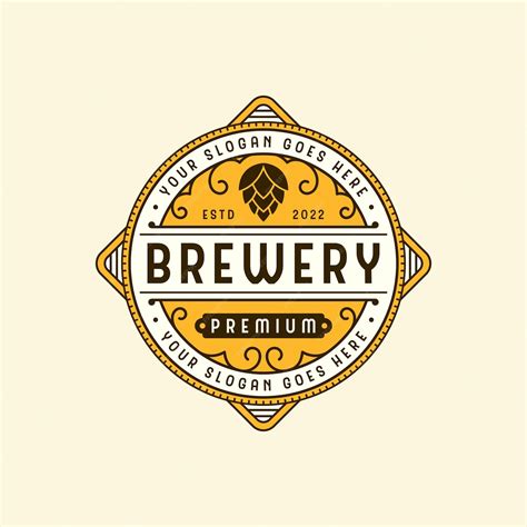 Premium Vector Vintage Brewery Beer Company Logo