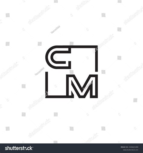 Cm Initial Logo Letters High Quality Stock Vector Royalty Free 2165621499 Shutterstock
