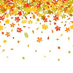 Autumn Bright Leaf Border Royalty Free Vector Image
