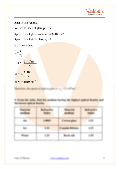 SOLUTION Class Science Light Reflection And Refraction Studypool