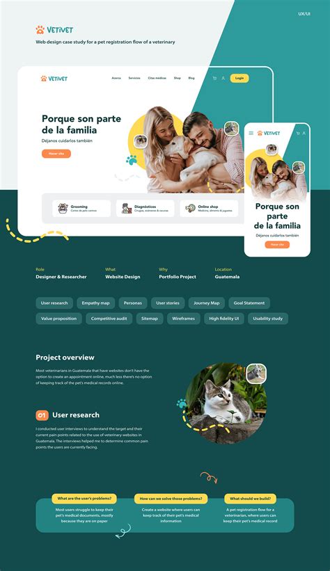 Responsive Web Design UX UI Case Study Behance