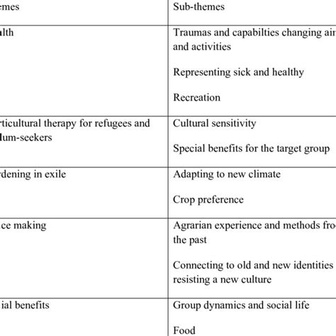 Themes Identified During The Open Coding Process Download Table