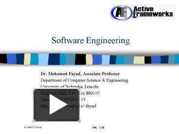Software Engineering Presentation Free To View
