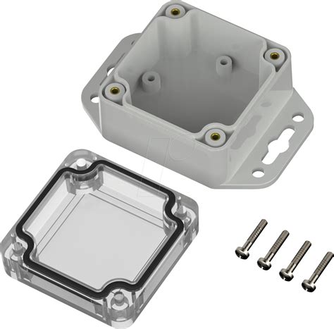 6U07060604639: Industrial housing, 60 x 60 x 40.1mm, IP66 - IP68, light ...
