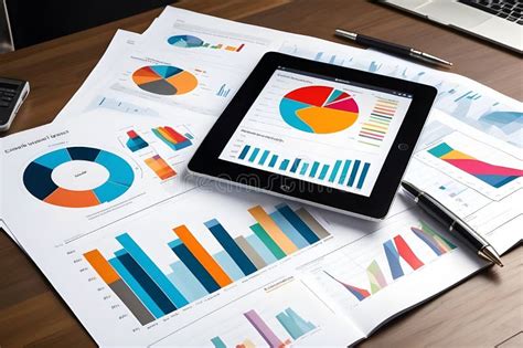 A Comprehensive Financial Analysis Document With Visual Graphs And Charts 2 Stock Illustration