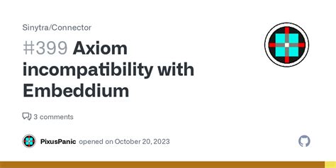 Axiom Incompatibility With Embeddium · Issue 399 · Sinytraconnector · Github