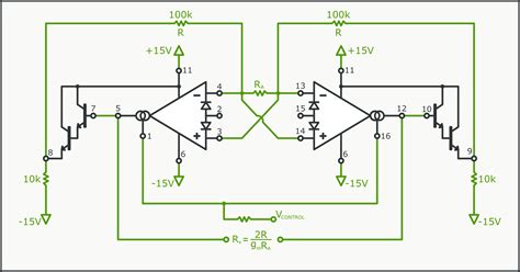 Voltage Controlled Resistor Schematic