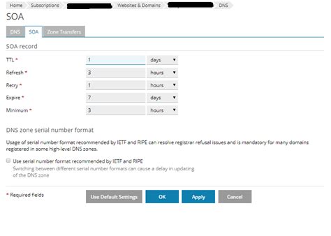 How To Set The A Records In Plesk With Ttl Value Web Hosting Forum