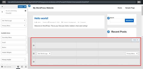create a header using responsive theme s header builder cyberchimps