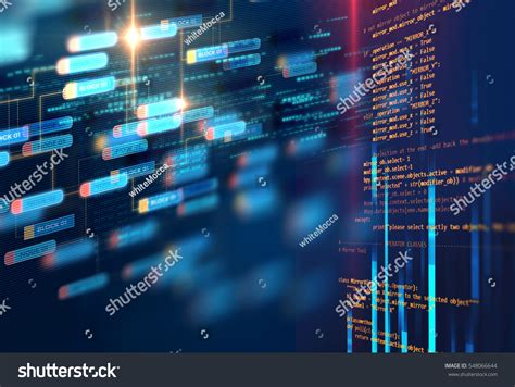 code de programmation abstrait technologie arrière plan illustration