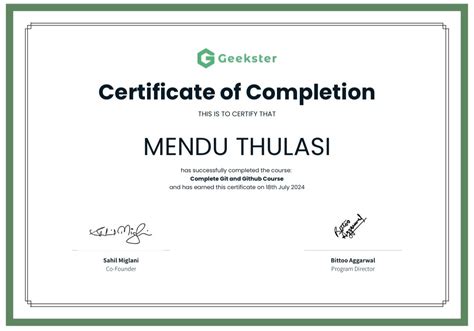 M Thulasi Reddy On Linkedin Im Thrilled To Share That I Have Successfully Completed The Git And