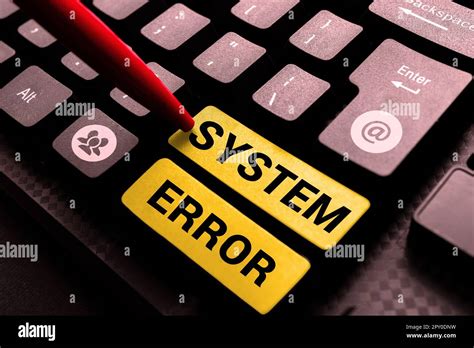 Text Sign Showing System Error Business Showcase Technological Failure Software Collapse Crash