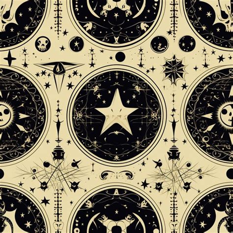 Premium Ai Image A Close Up Of A Pattern Of Various Astrological