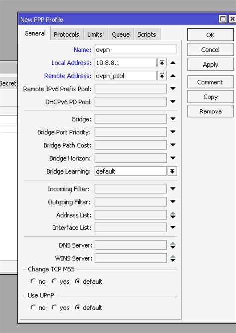 How To Configure The Openvpn Server On The Mikrotik Router D4d Blog
