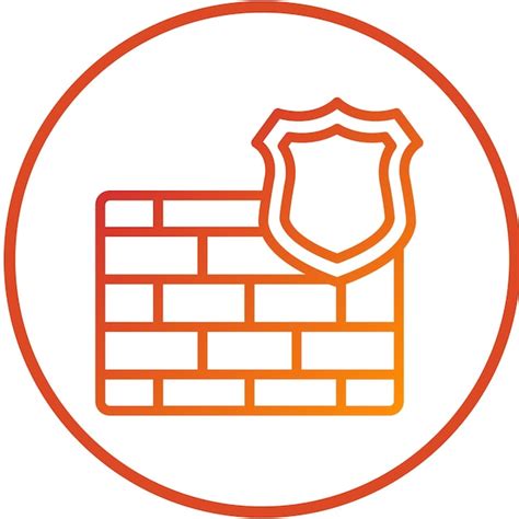 Premium Vector Vector Design Firewall Shield Icon Icon Style