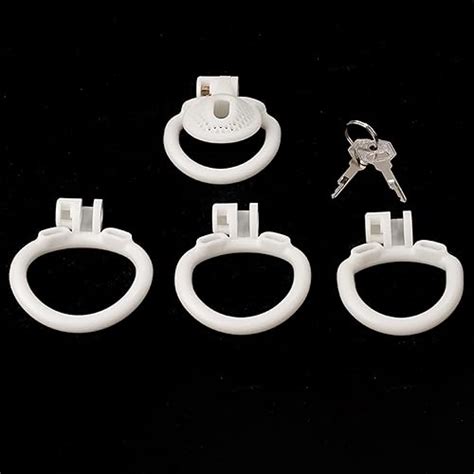 Amazbee Chastity Devices Sex Toy Mini 3d Honeycomb Lightweight Chastity Lock With 4 Active Rings