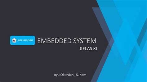 Materi Teknologi Informasi Komunikasi Embedded System Pptx
