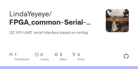 github lindayeyeye fpga common serial interface i2c spi uart serial