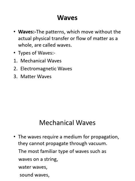 Waves Class 11 Pdf Waves Normal Mode