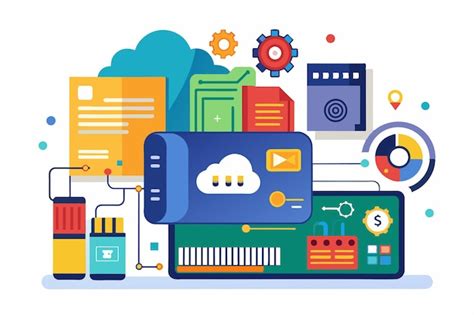 This Illustration Showcases Various Customizable Memory Storage Solutions Illustrating Data