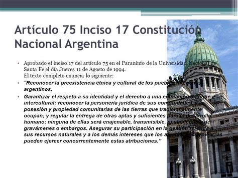 Crónicas De La Tierra Sin Mal La Constitución Nacional Argentina Y Los Pueblos Originarios