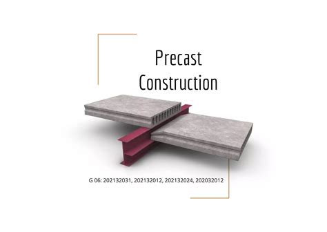 Precast Concrete Structure Architectural Examples Pptx Civil Engineering Industry Industries