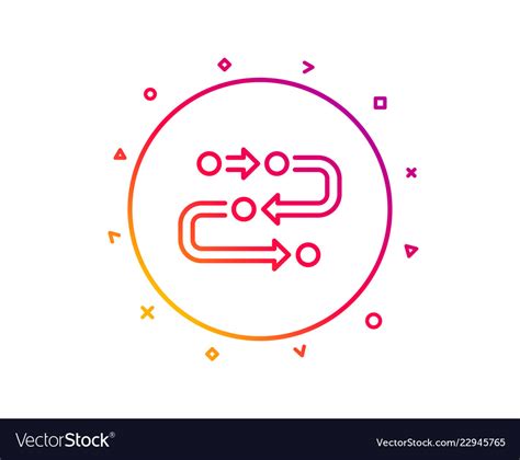 Methodology Line Icon Development Process Sign Vector Image