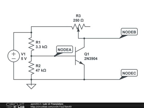 Lab Transistors CircuitLab
