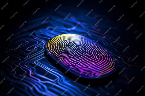 Premium Photo Fingerprint Technology Recognition Security System With