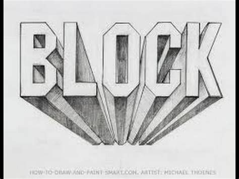 How To Draw Block Letters In D Artofit