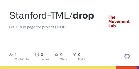 github stanford tml drop page for project drop