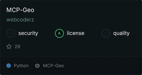 Github Webcoderzmcp Geo Geocoding Mcp Server With Geopy · Github