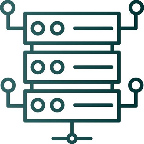 Database Architecutre Line Gradient Icon 43583340 Vector Art At Vecteezy