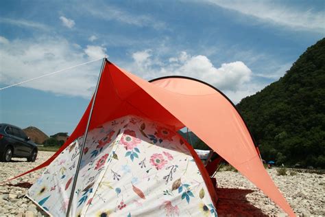 설치 쉬운타프 더캠퍼 케이브타프 하비타프 바람에 강한 타프라 여름 캠핑에 더 좋네요~ 네이버 블로그