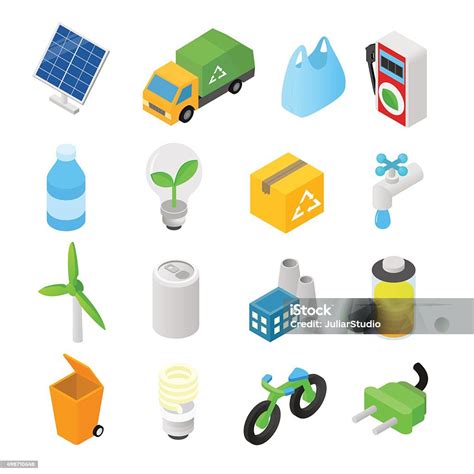 친환경 제품의 등각투영 3d 아이콘 등측투영법에 대한 스톡 벡터 아트 및 기타 이미지 등측투영법 수도꼭지 전구 Istock