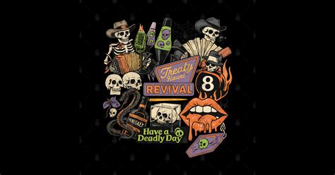 Treaty Oak Revival Retro Tattoo Art Collage Treaty Oak Revival
