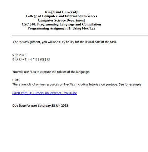 Solved King Saud University College Of Computer And