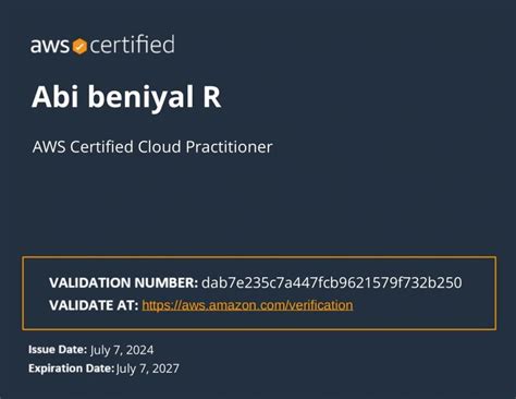 Abi Beniyal R On Linkedin Aws Cloudpractitioner Cloudcomputing Awscertified Techgrowth