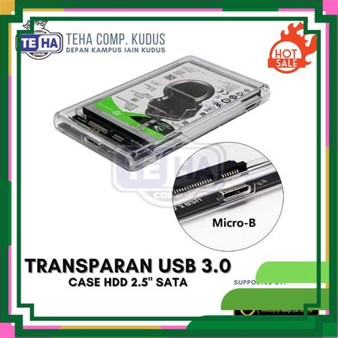 Jual Enclosure Harddisk External Usb 3 0 Casing Hdd Transparan High Speed Shopee Indonesia