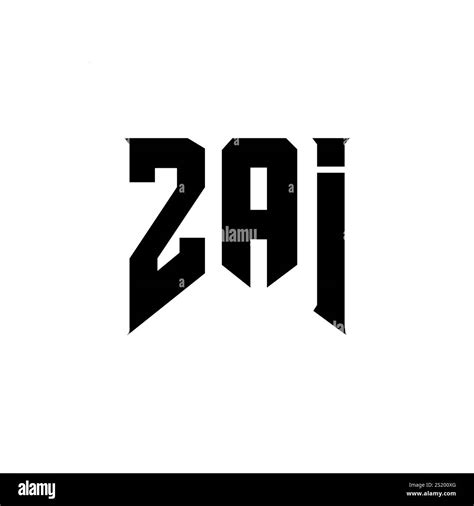 Zai Letter Logo Design For Technology Company Zai Logo Design Black And White Color Combination