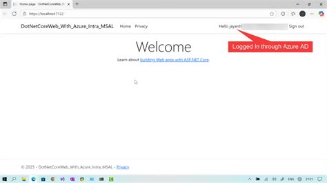 🔐 Securing Net Core Web Apps With Azure Adintra And Msal Jayant Tripathy